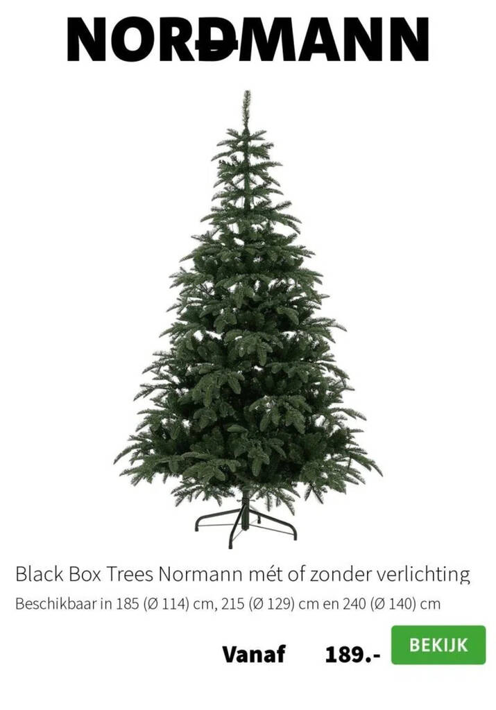 Black Box Trees Normann mét of zonder verlichting aanbieding bij Intratuin