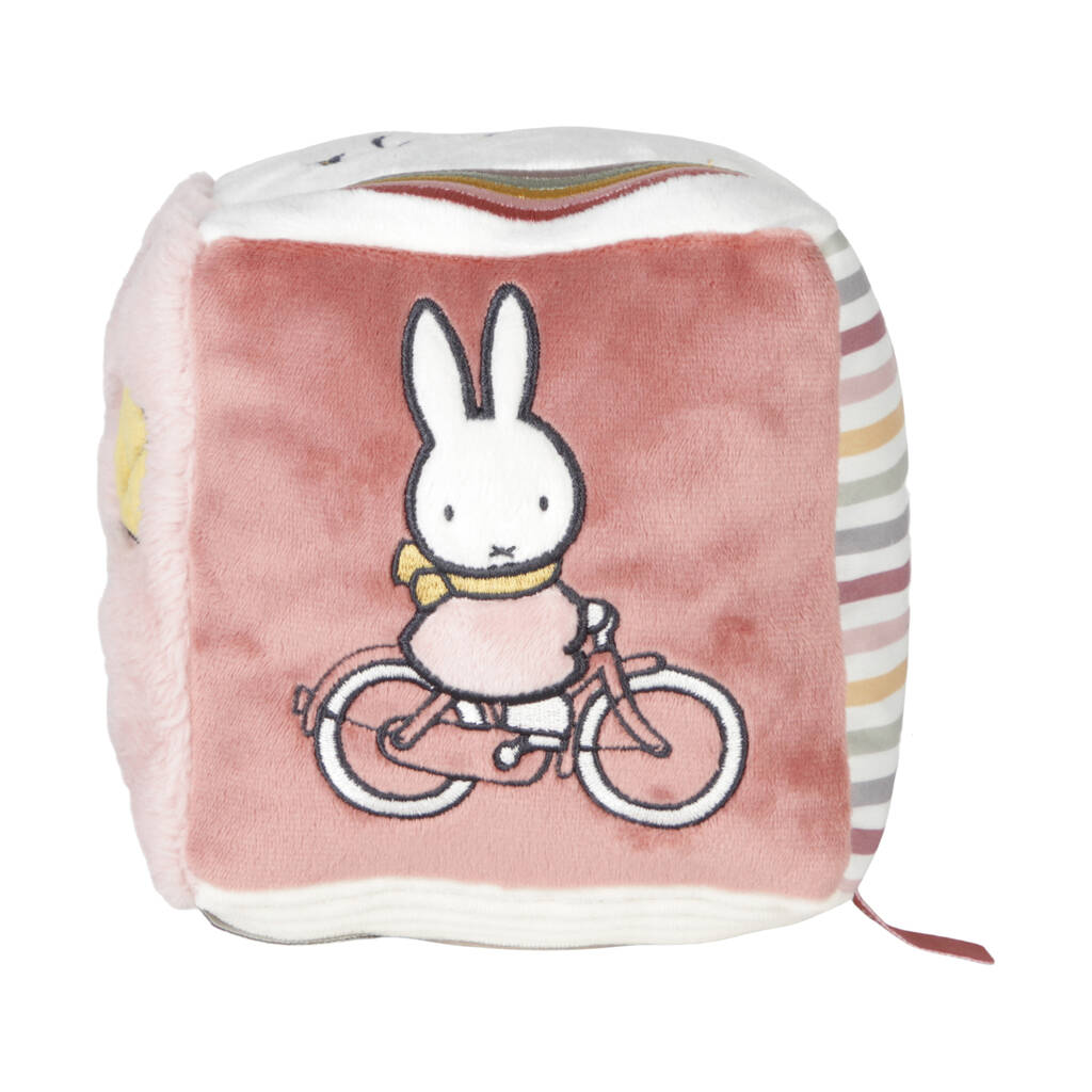 Nijntje fluffy activiteitenkubus - pink aanbieding bij Babypark