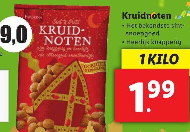 FAVORINA Kruidnoten 1 KILO aanbieding bij Lidl