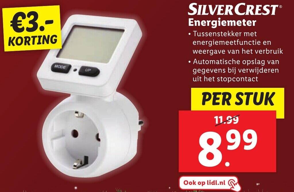SILVERCREST Energiemeter aanbieding bij Lidl