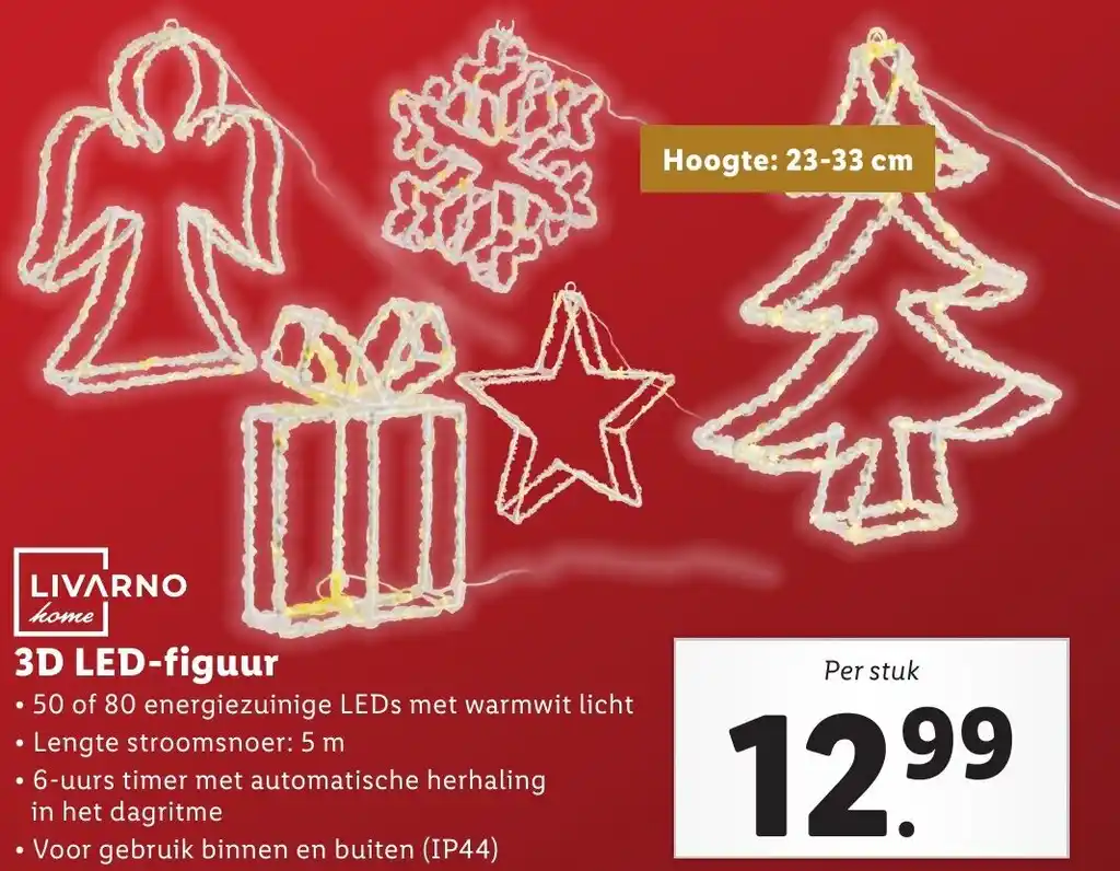 LIVARNO home 3D LED-figuur aanbieding bij Lidl