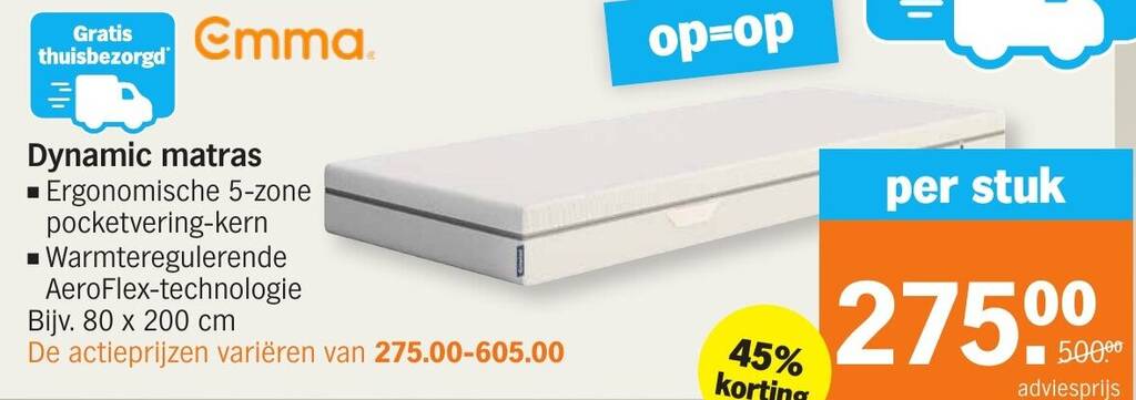 Emma Dynamic matras aanbieding bij Albert Heijn