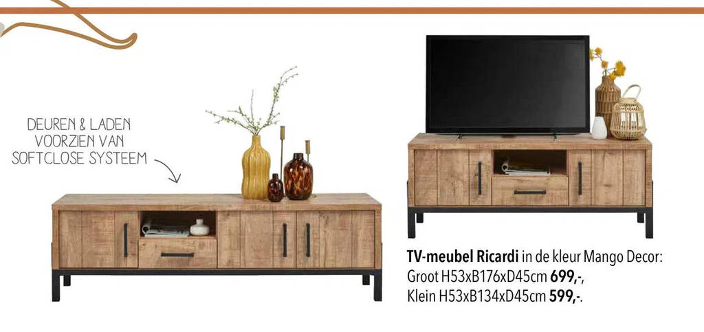 Tv-meubel ricardi aanbieding bij Pronto wonen