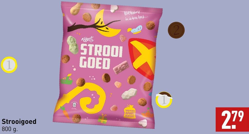 Strooigoed 800 g aanbieding bij ALDI