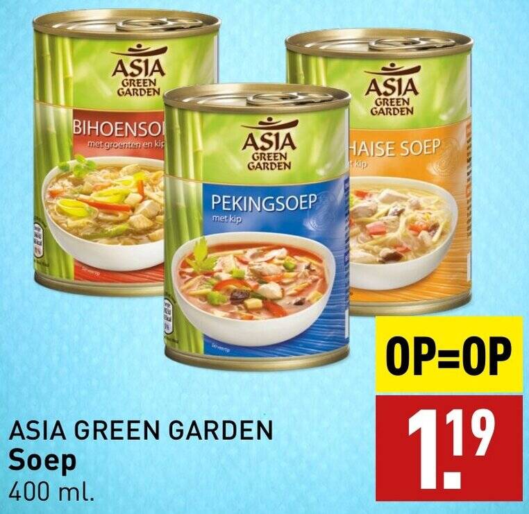 ASIA GREEN GARDEN Soep 400 ml aanbieding bij ALDI