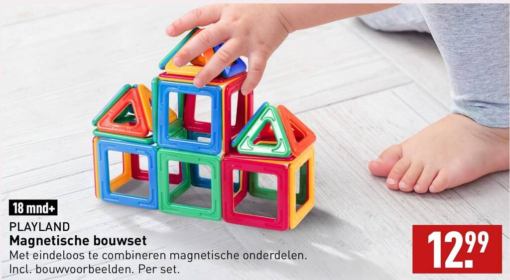 PLAYLAND Magnetische bouwset aanbieding bij ALDI