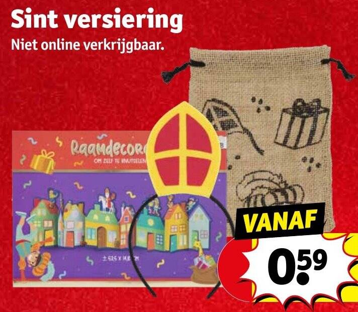 Sint versiering aanbieding bij Kruidvat
