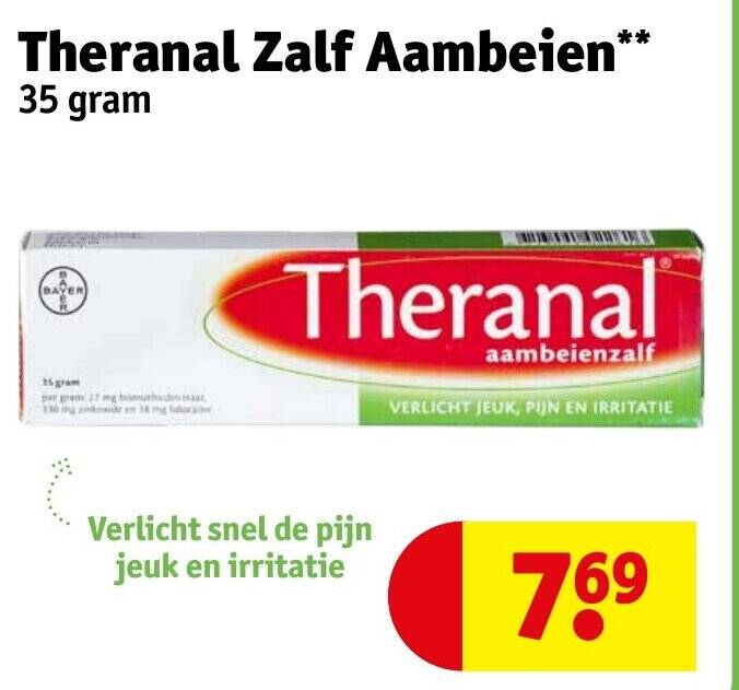 Theranal Zalf Aambeien 35 gram aanbieding bij Kruidvat