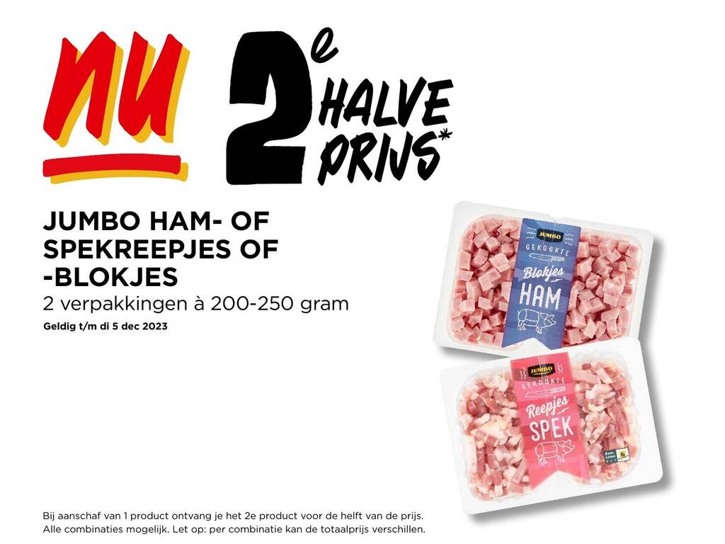 JUMBO HAM OF SPEKREEPJES OF BLOKJES aanbieding bij Jumbo