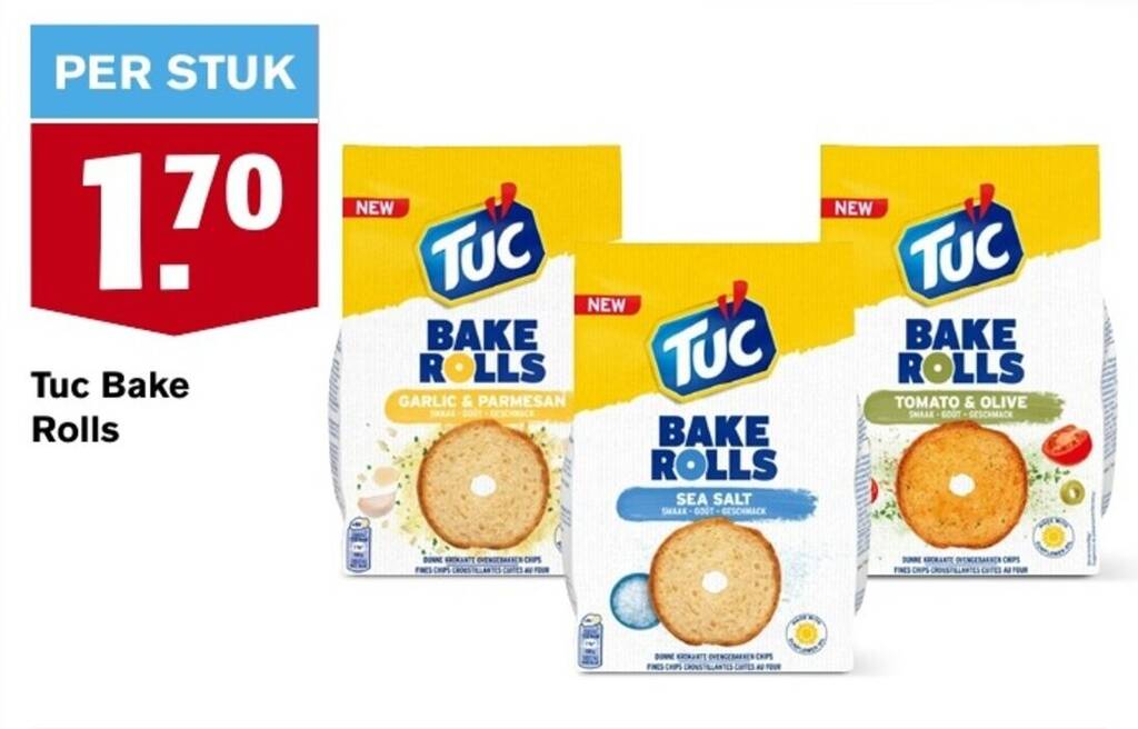 Tuc Bake Rolls aanbieding bij Hoogvliet