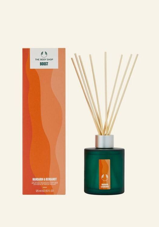 The body shop boost mandarin & bergamot uplifting fragrance diffuser 125 ml aanbieding bij The ...