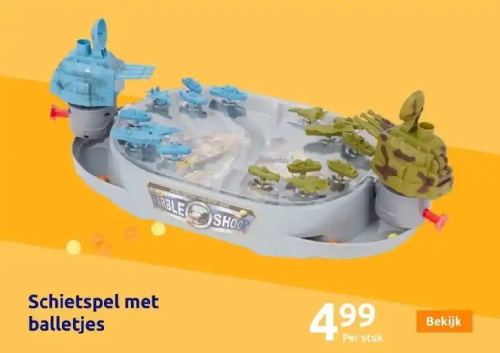 Schietspel met balletjes aanbieding bij Action
