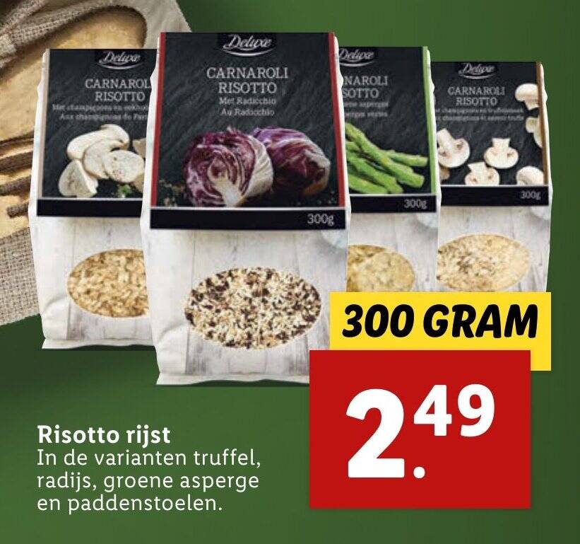 Risotto rijst 300 gram aanbieding bij Lidl