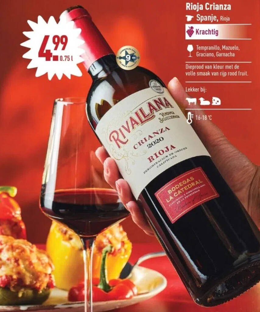 Rioja crianza spanje, rioja aanbieding bij ALDI