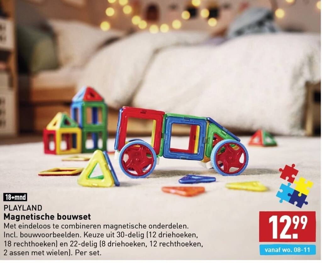 PLAYLAND Magnetische bouwset aanbieding bij ALDI