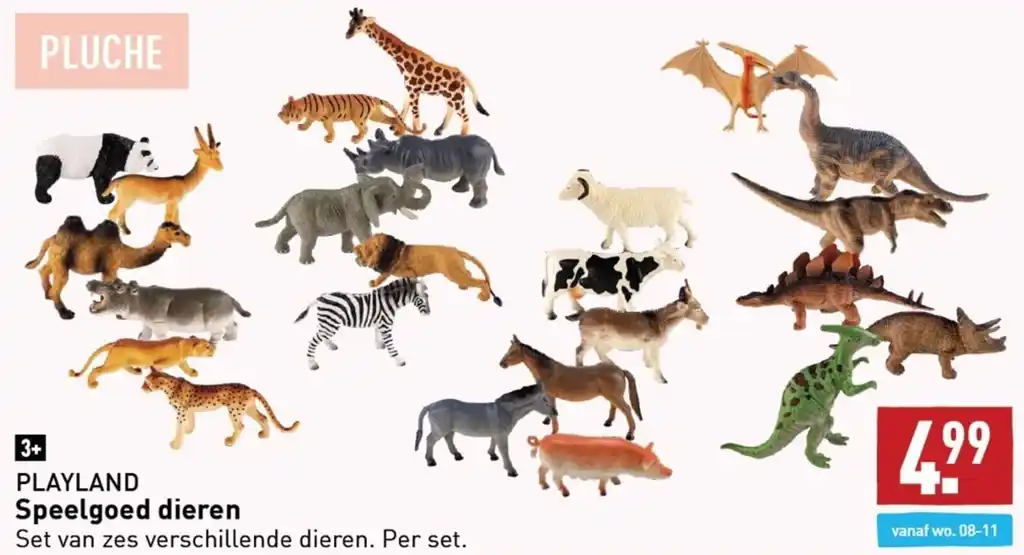 PLAYLAND Speelgoed dieren aanbieding bij ALDI