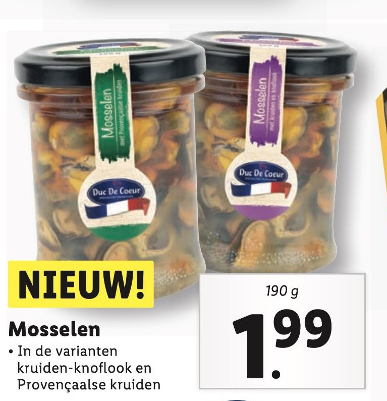 Mosselen aanbieding bij Lidl