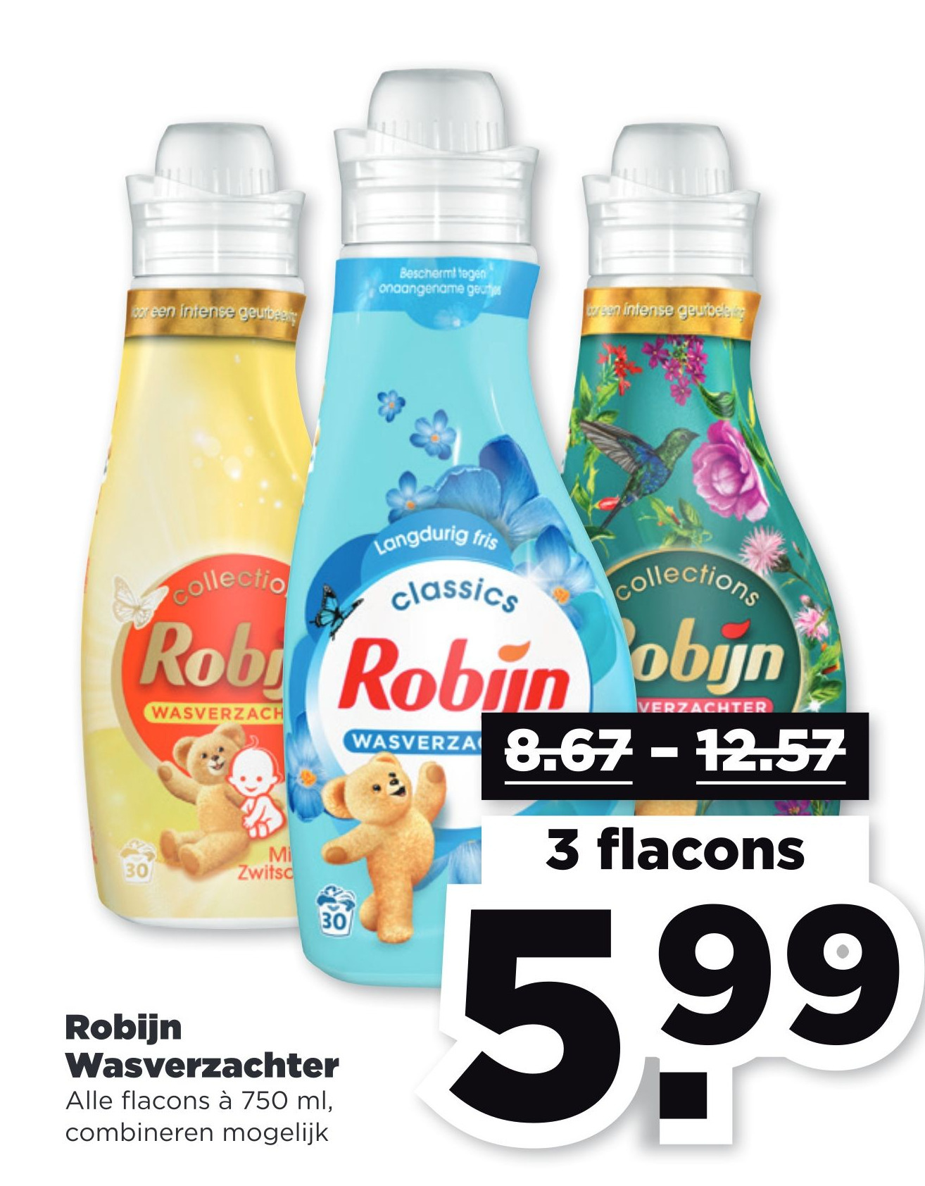 Robijn Wasverzachter aanbieding bij PLUS