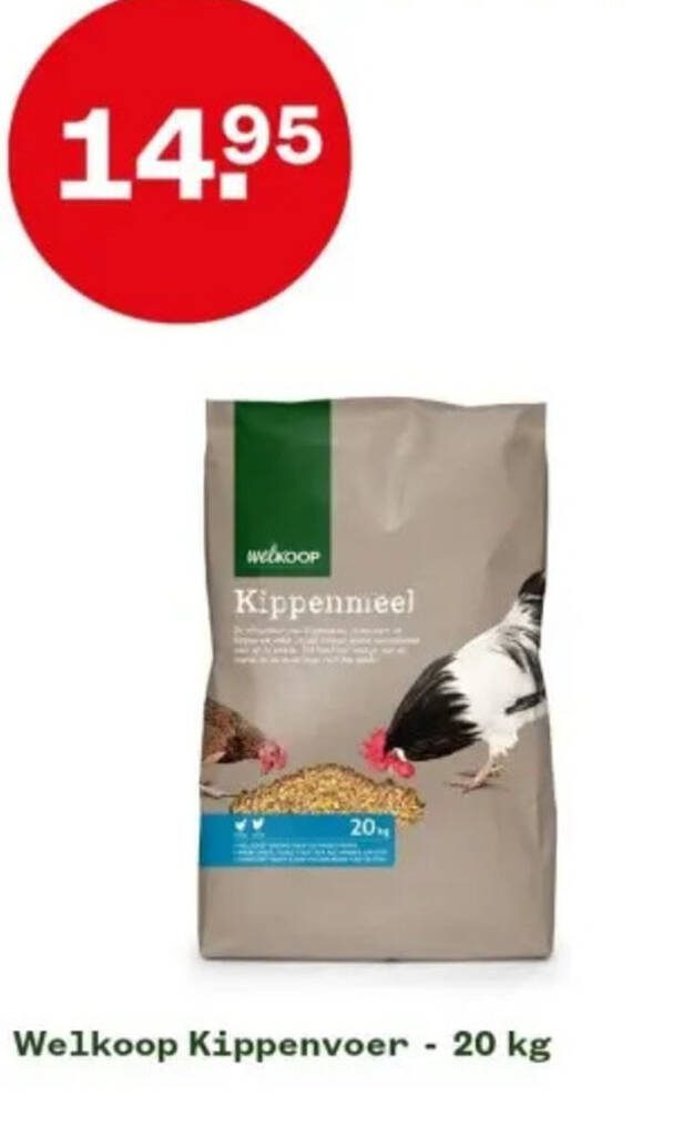 Kippenvoer - 20 kg aanbieding bij Welkoop