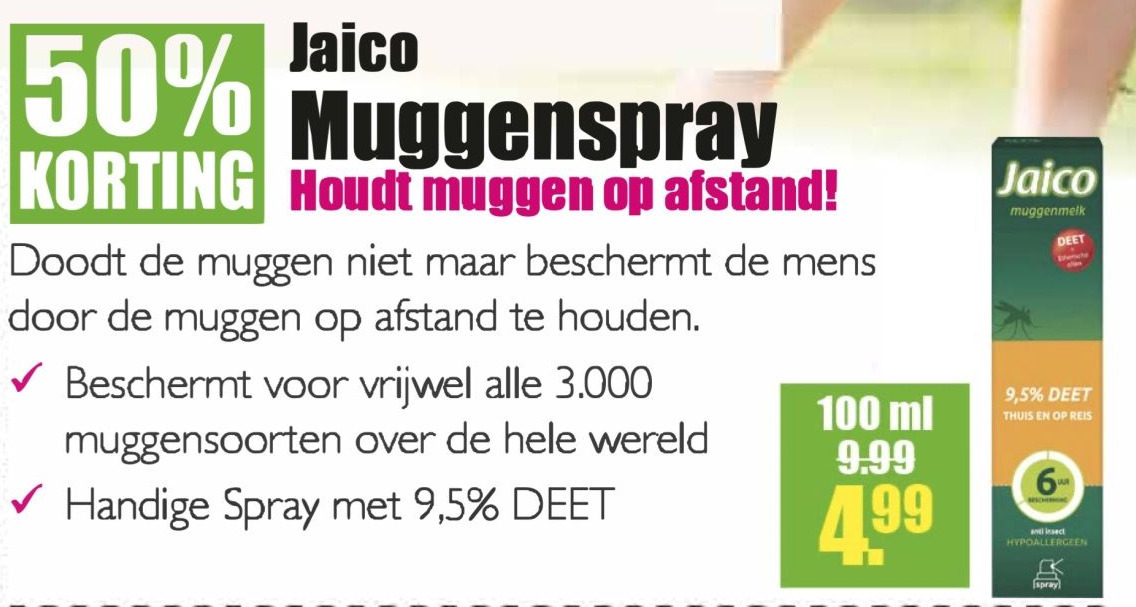 |Jaico Muggenspray aanbieding bij Gezond & Wel