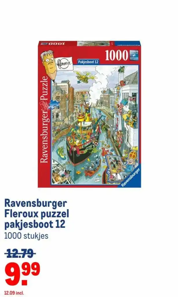 Ravensburger Fleroux puzzel pakjesboot 12 aanbieding bij Makro