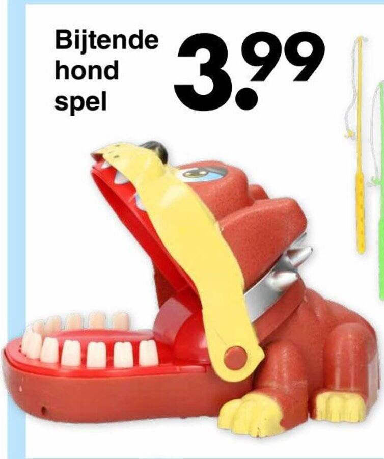 Bijtende hond spel aanbieding bij Wibra