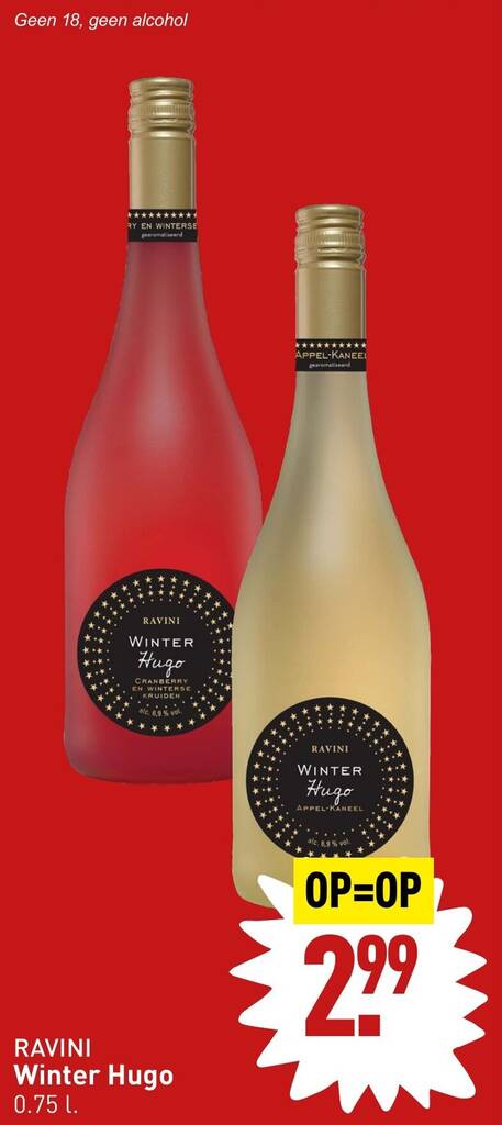 RAVINI Winter Hugo 0.75 l aanbieding bij ALDI