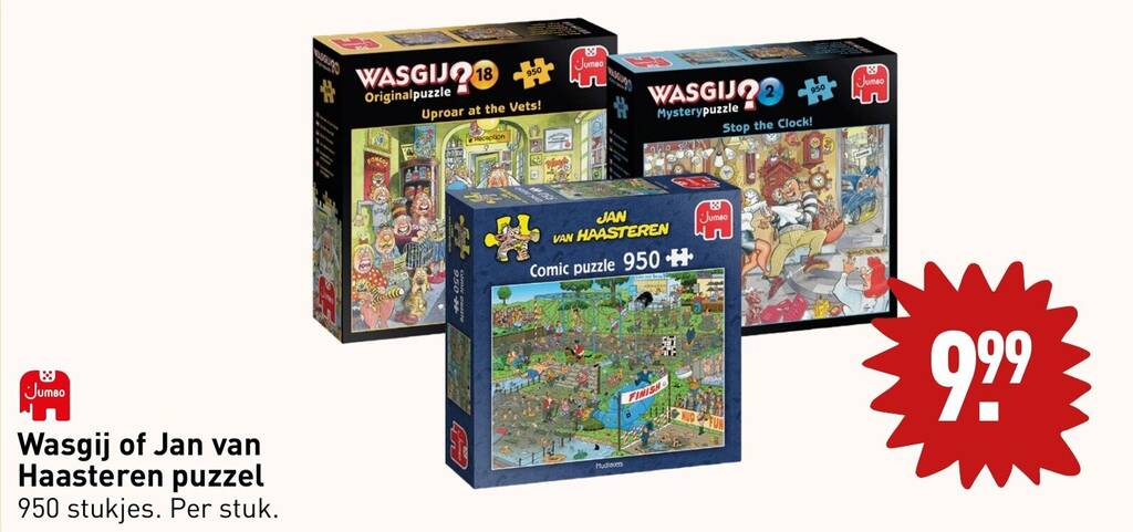Wasgij of Jan van Haasteren puzzel 950 stukjes aanbieding bij ALDI