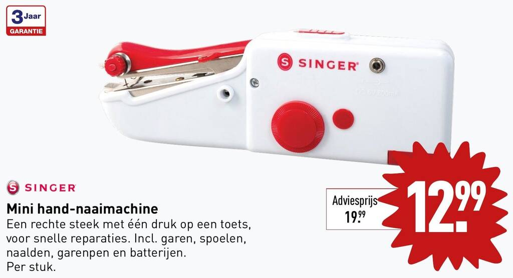 Mini hand naaimachine aanbieding bij ALDI