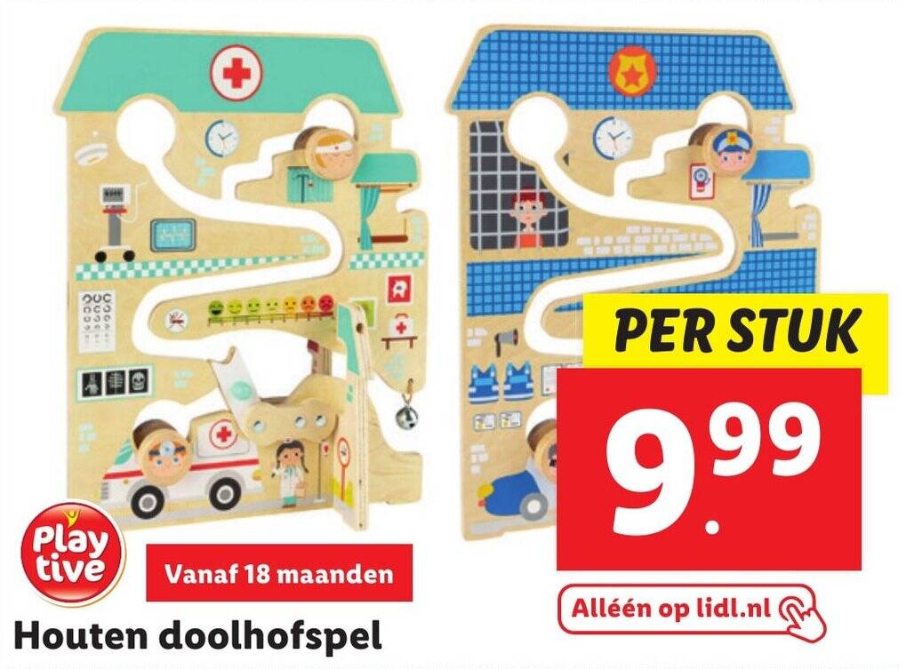 Play tive Houten doolhofspel aanbieding bij Lidl
