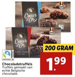 Chocoladetruffels truffels gemaakt van echte belgische chocolade ...