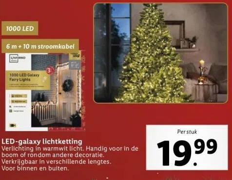 Led lamp kerstboom aanbieding bij Lidl