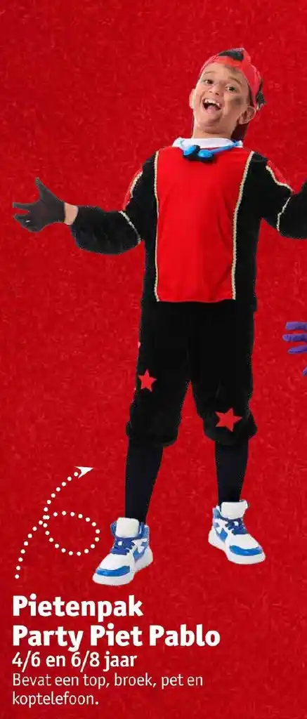 Pietenpak Party Piet Pablo aanbieding bij Kruidvat