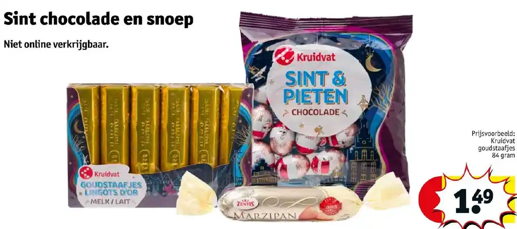 Sint chocolade en snoep aanbieding bij Kruidvat