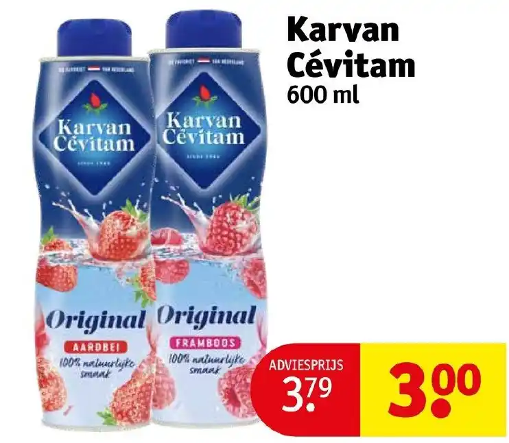 Karvan Cévitam 600ml aanbieding bij Kruidvat