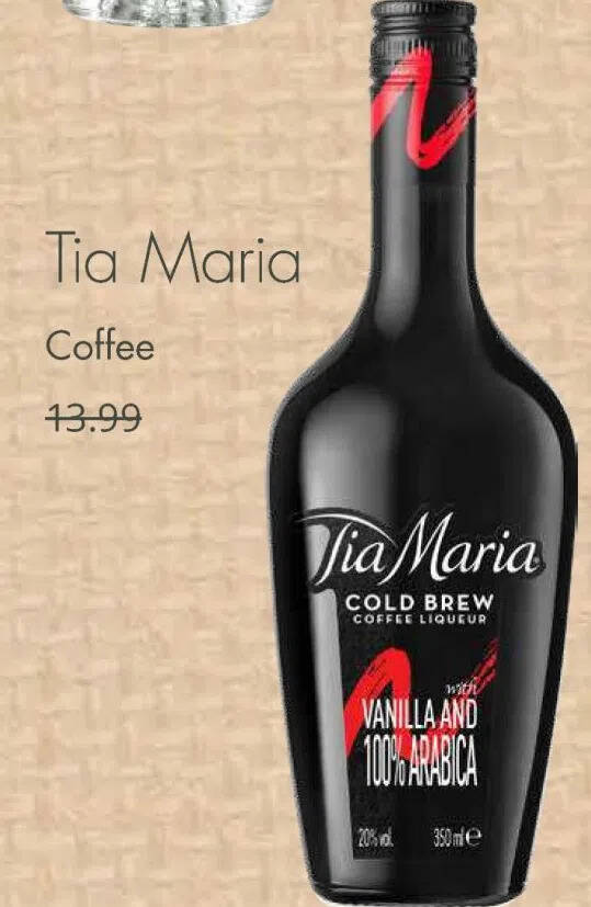 Tia maria aanbieding bij Mitra