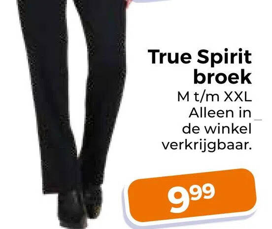 True spirit broek aanbieding bij Trekpleister