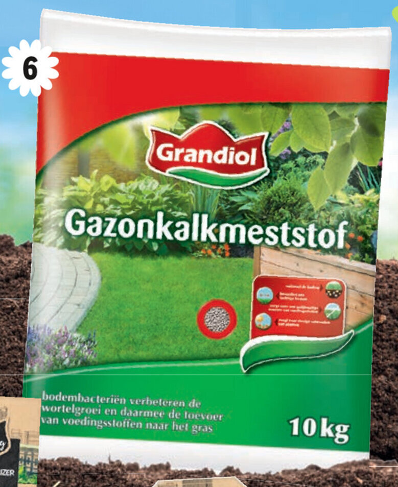 Grandiol Gazonkalkmeststof 10kg aanbieding bij Lidl
