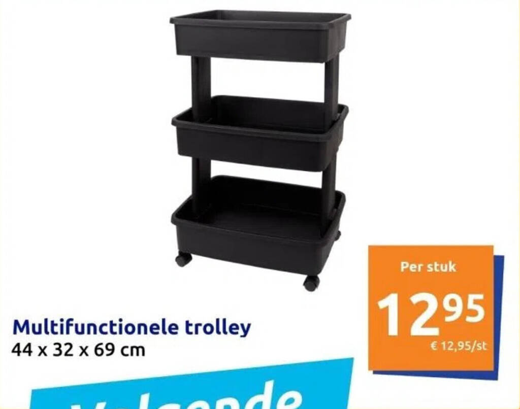 Multifunctionele trolley aanbieding bij Action