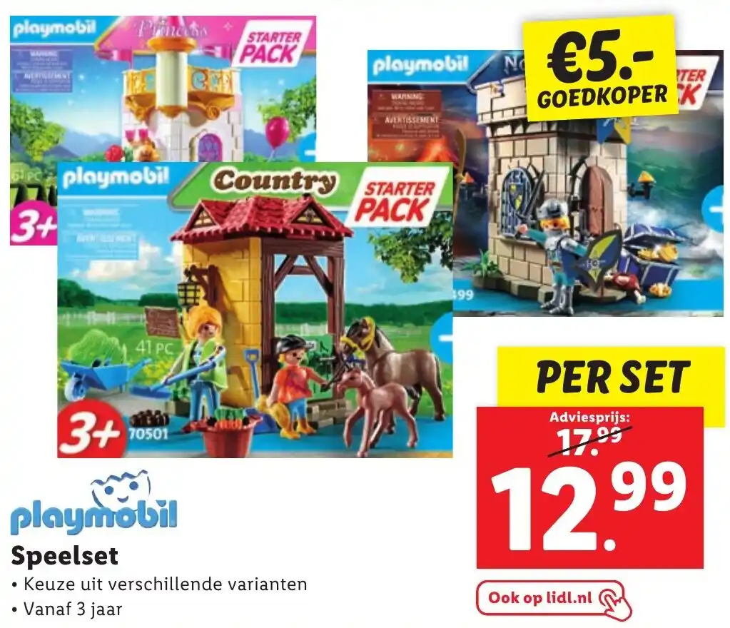 playmobil Speelset aanbieding bij Lidl