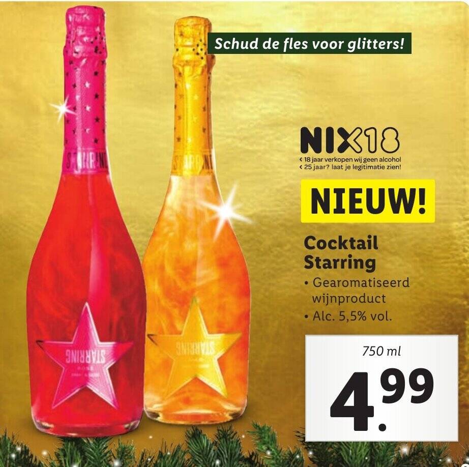 Cocktail Starring 750ml aanbieding bij Lidl