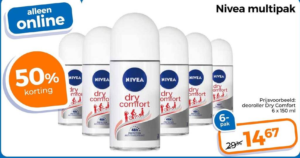 Nivea multipak aanbieding bij Trekpleister