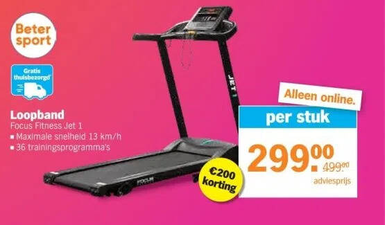 Loopband aanbieding bij Albert Heijn