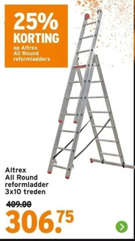 Altrex all round reformladder 3x10 treden aanbieding bij GAMMA