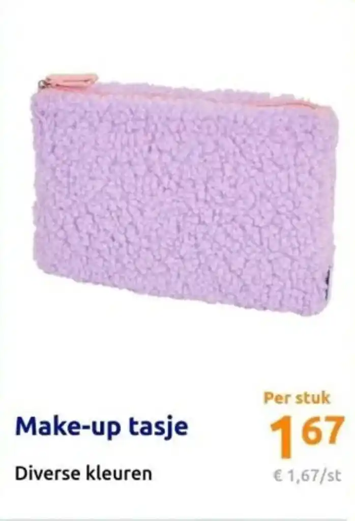 Make-up tasje aanbieding bij Action