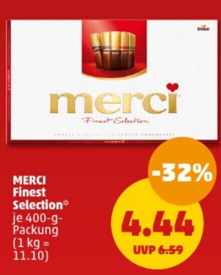 MERCI Finest Selection aanbieding bij PENNY DE