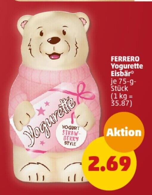FERRERO Yogurette Eisbär aanbieding bij PENNY DE