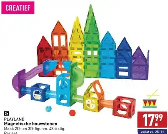 Magnetische bouwstenen 48-delig aanbieding bij ALDI