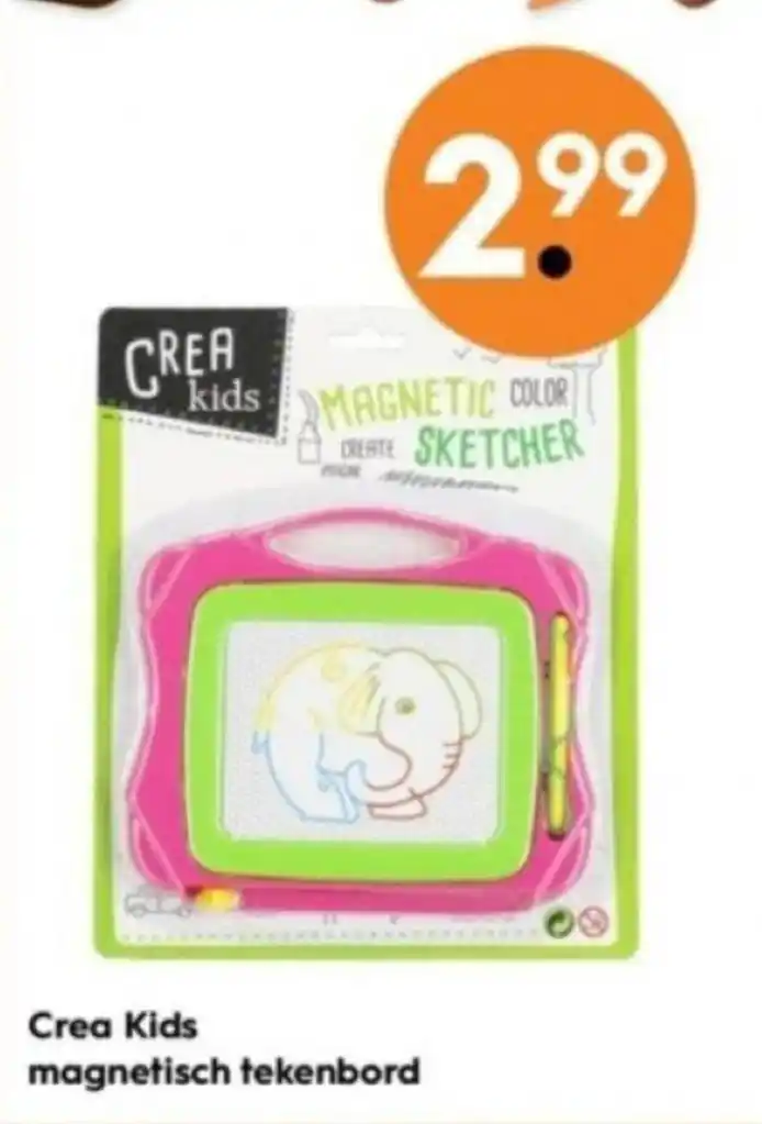 CREA kids magnetisch tekenbord aanbieding bij Blokker