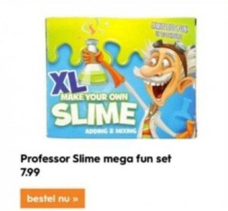 Professor Slime mega fun set aanbieding bij Blokker